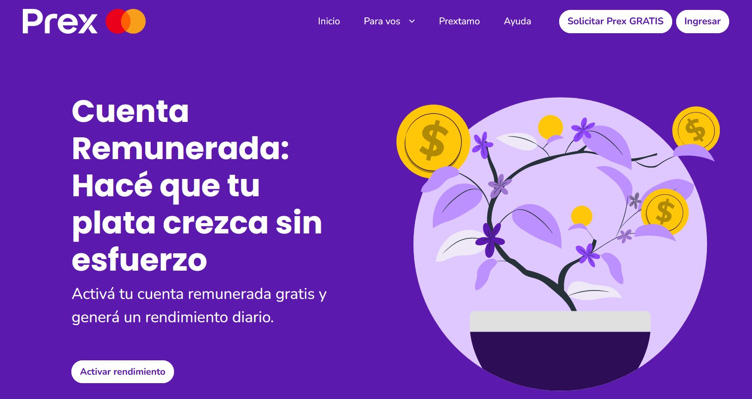 La billetera digital Prex lanza su cuenta remunerada: cuánto paga
